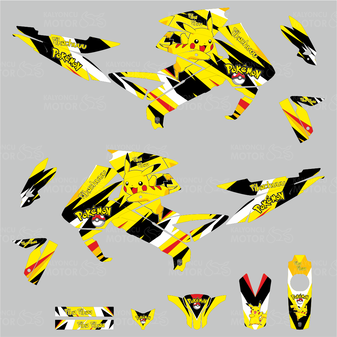 Bajaj Pulsar NS200 Pikachu Design Sarı Siyah | Kalyoncu Motor