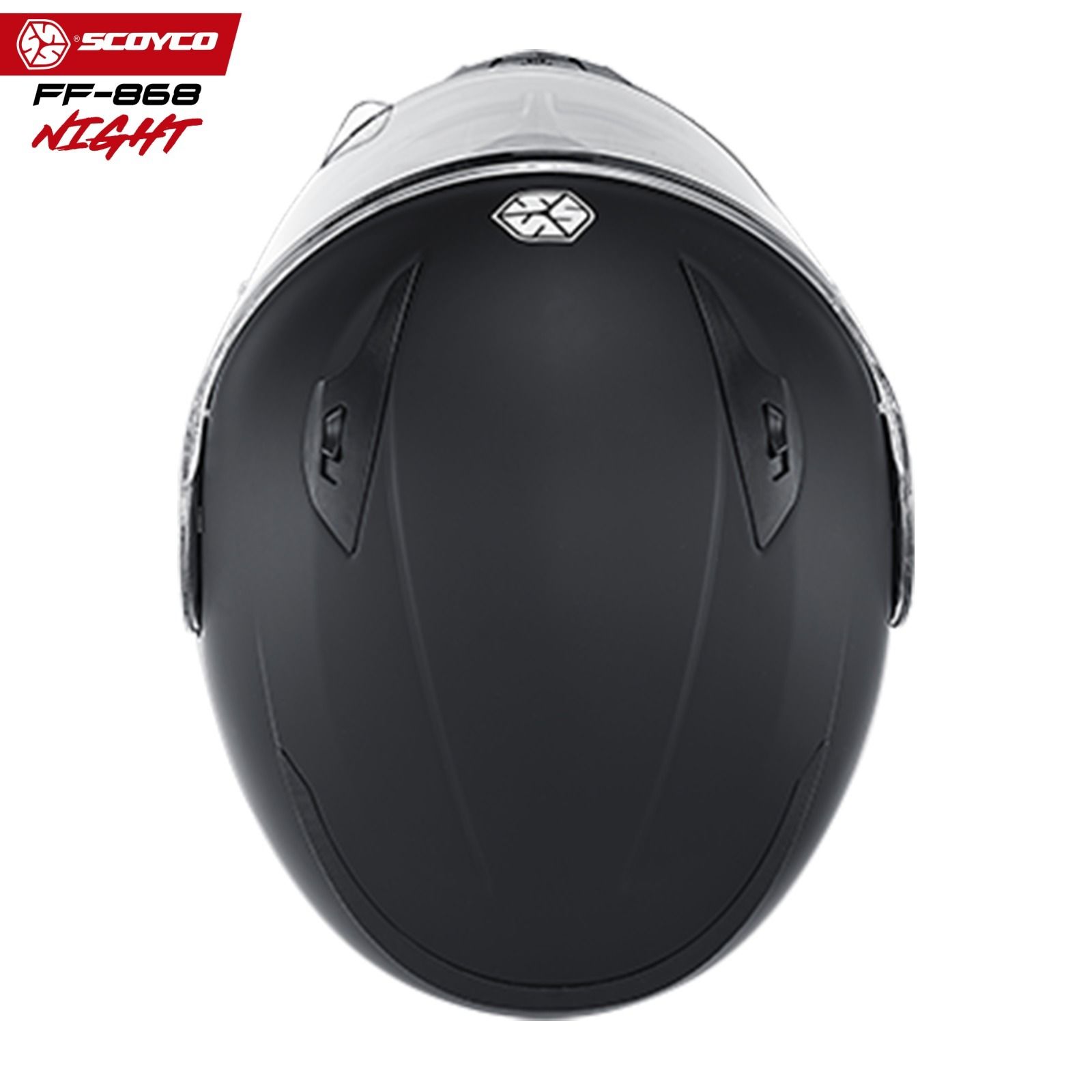SCOYCO 868 NIGHT MOTOSİKLET KASKI | Kalyoncu Motor