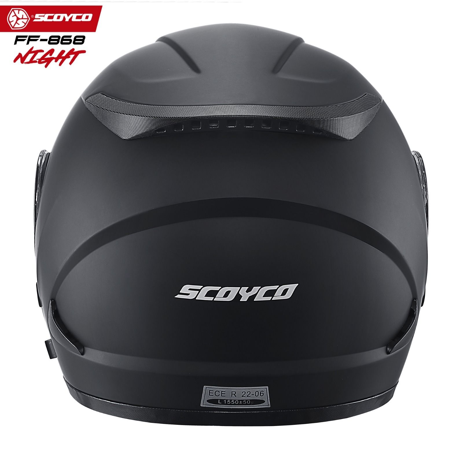 Scoyco Motosiklet Kaskı 868 Night Çene Açılır Kask | Kalyoncu Motor